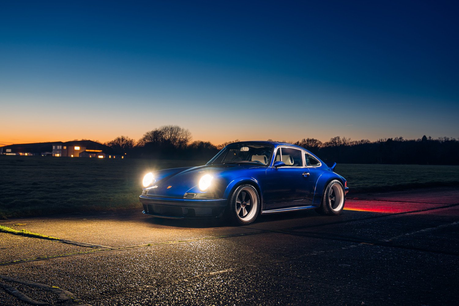 Brilliant Blue Metallic 1991 Porsche 911 Reimagined by Singer | Car Dreams