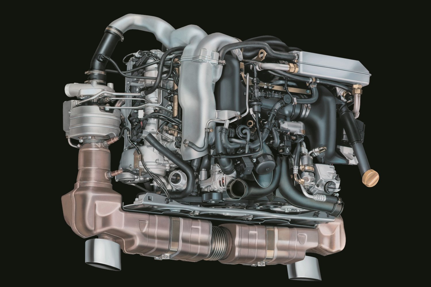 3.6-Litre Turbocharged - The 996 Turbo Engine (2001) | Porsche Engines