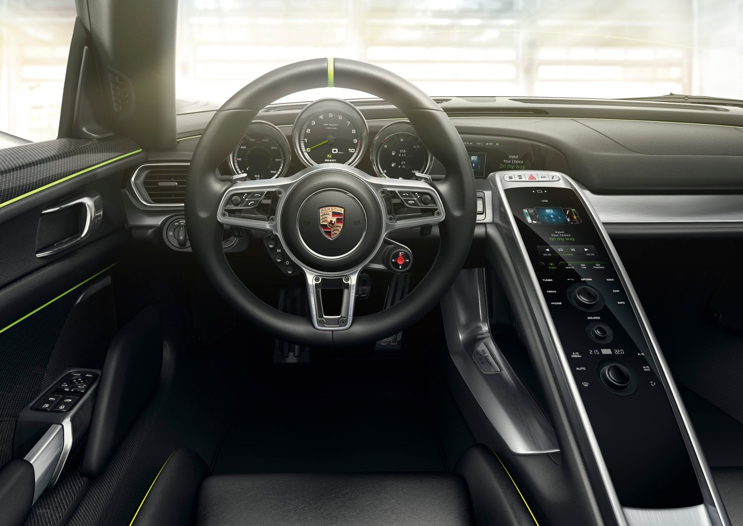 Peek Inside - 2014 Porsche 918 Spyder Interior | Porsche 918 Spyder